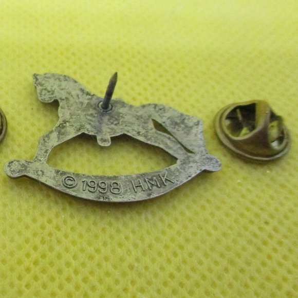 HMK | Jewelry | No 2 Signed C 998 Hmk Rocking Horse Pewter Lapel Pin ...